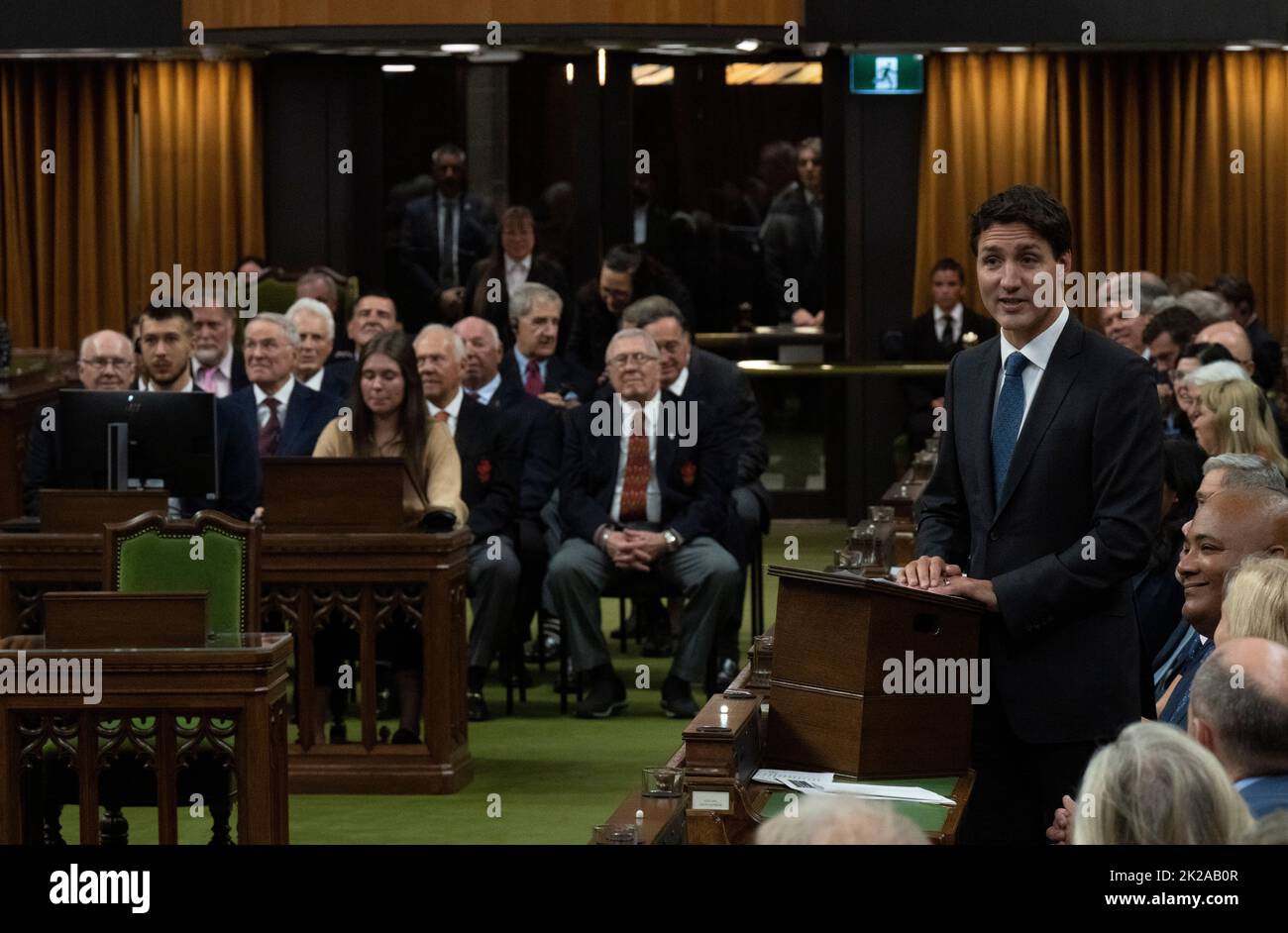 Prime Minister Justin Trudeau pays tribute to members of the 1972 ...
