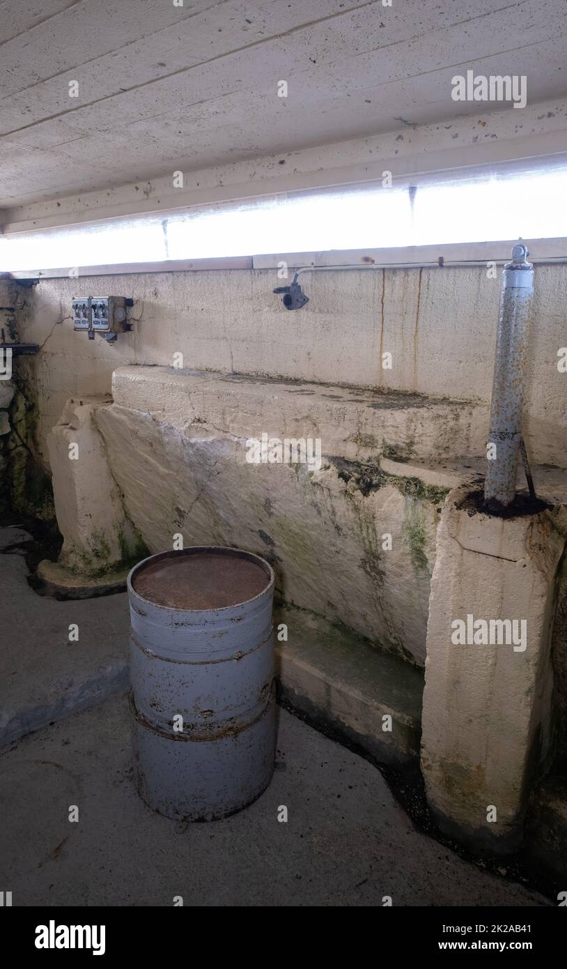 Gronsvik, Norway - July 09, 2022: Gronsvik Fort was a German coastal ...