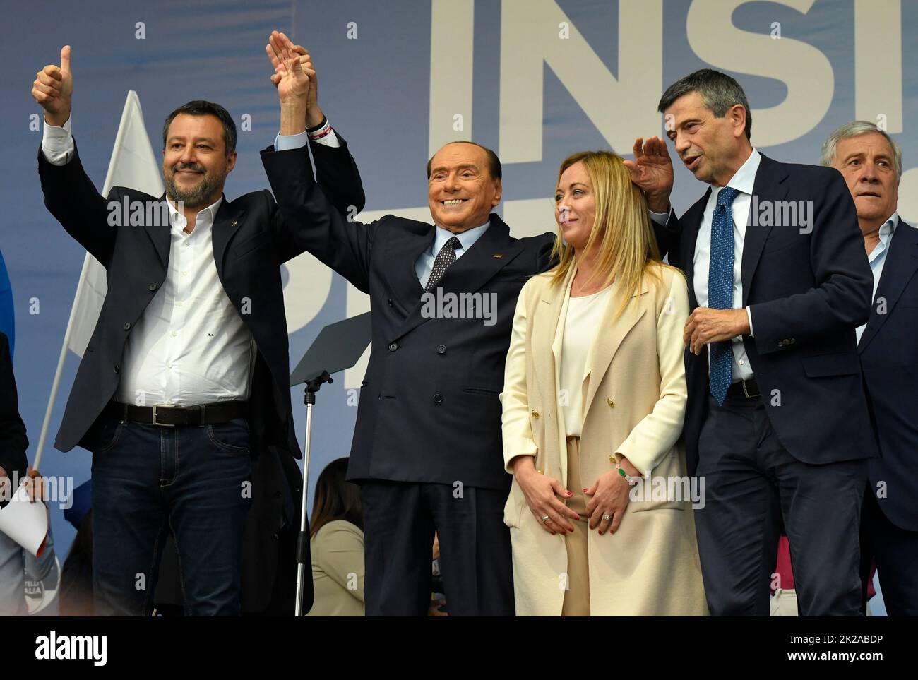 Giorgia meloni berlusconi hi-res stock photography and images - Alamy