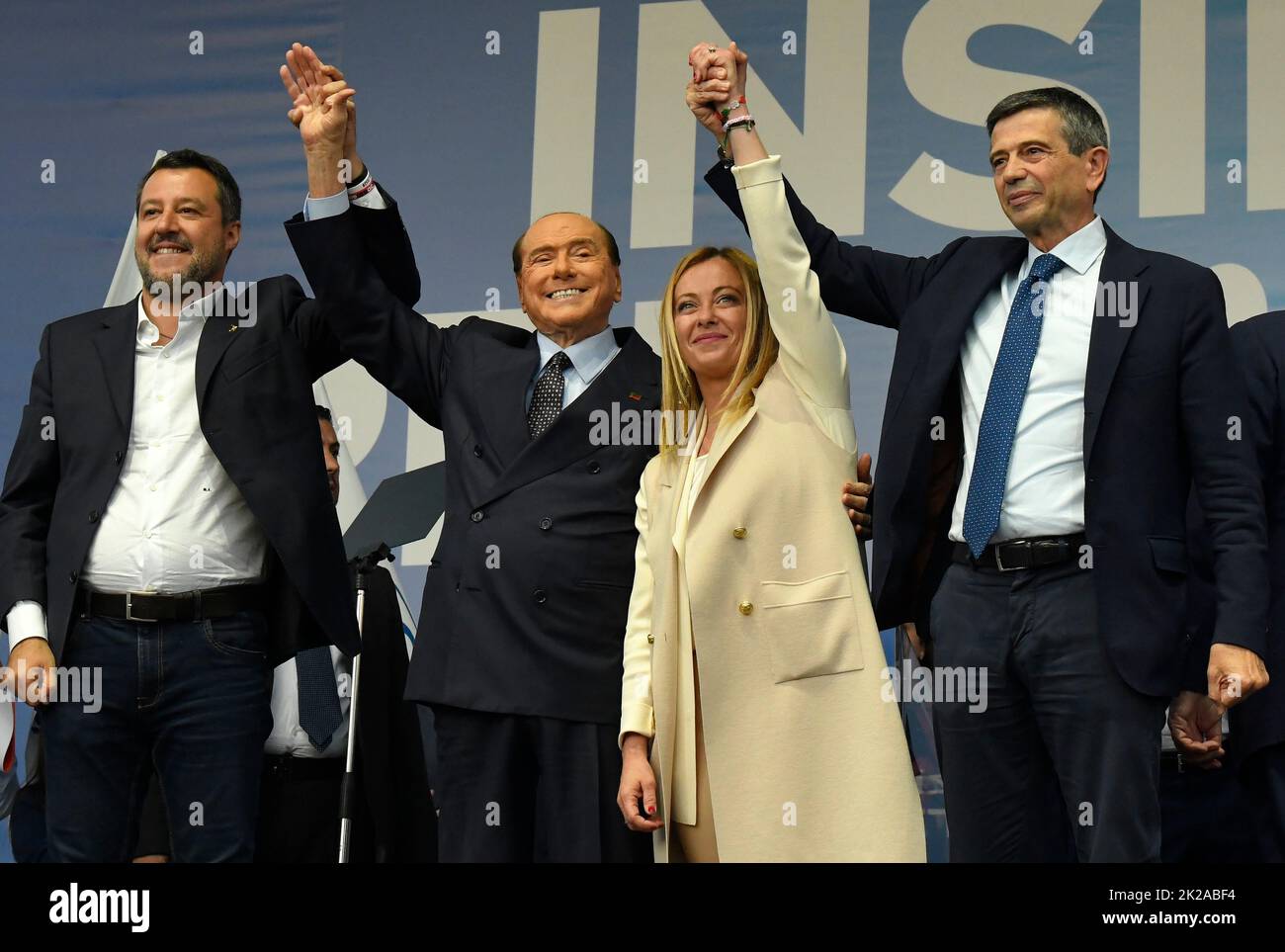 Giorgia meloni berlusconi hi-res stock photography and images - Alamy