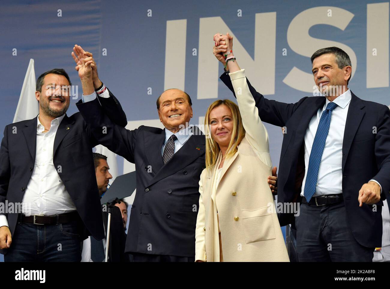 Giorgia meloni berlusconi hi-res stock photography and images - Alamy