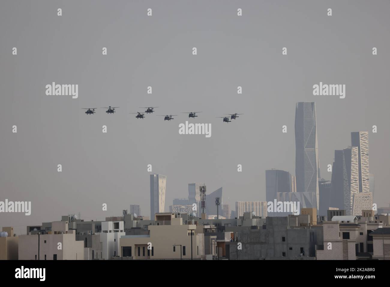Riyadh, Saudi Arabia. 22nd Sep, 2022. Helicopters from the Royal Saudi ...