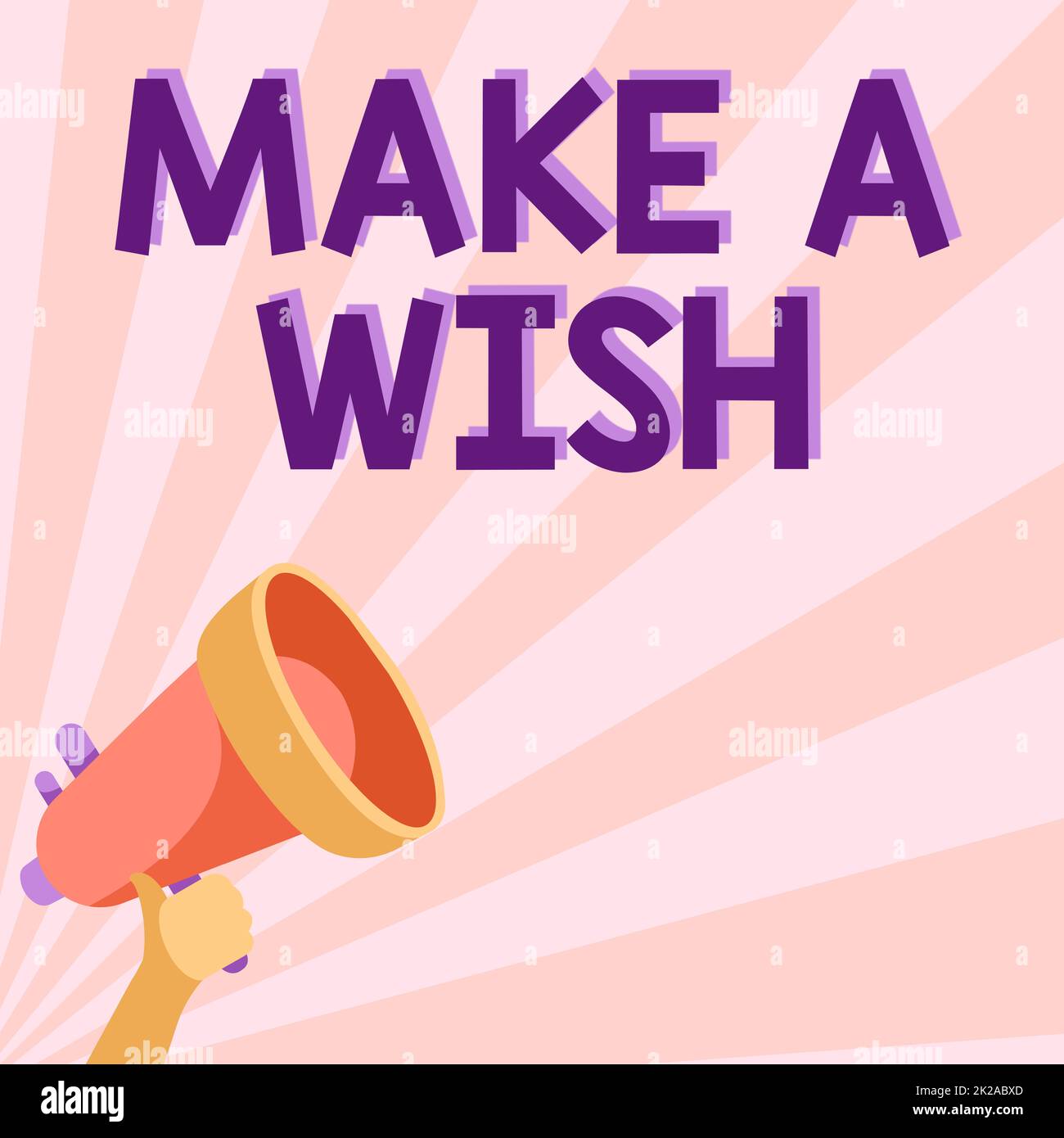 Text caption presenting Make A Wish. Word Written on To have dreams ...