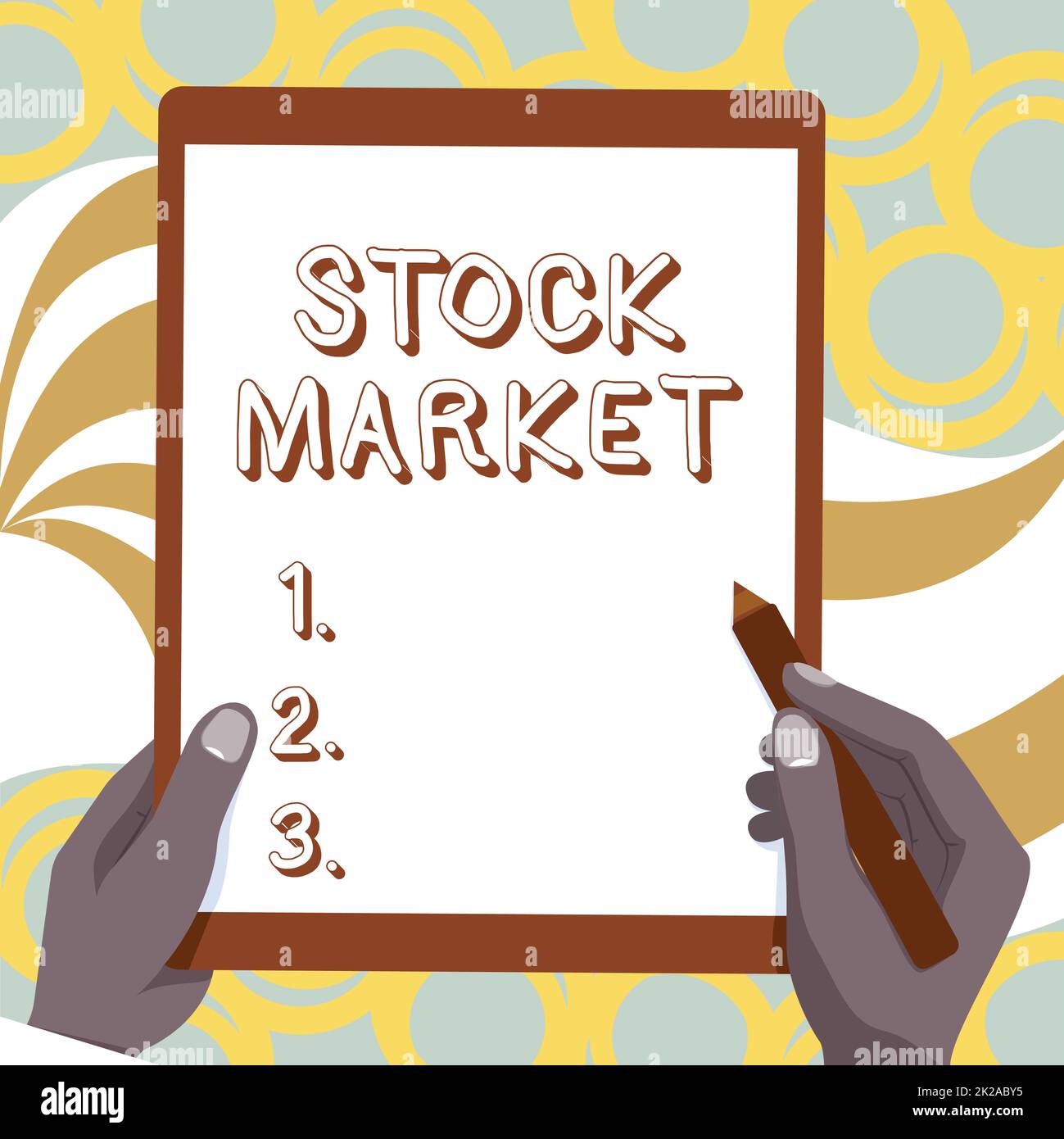 Conceptual caption Stock Market. Conceptual photo collection markets ...