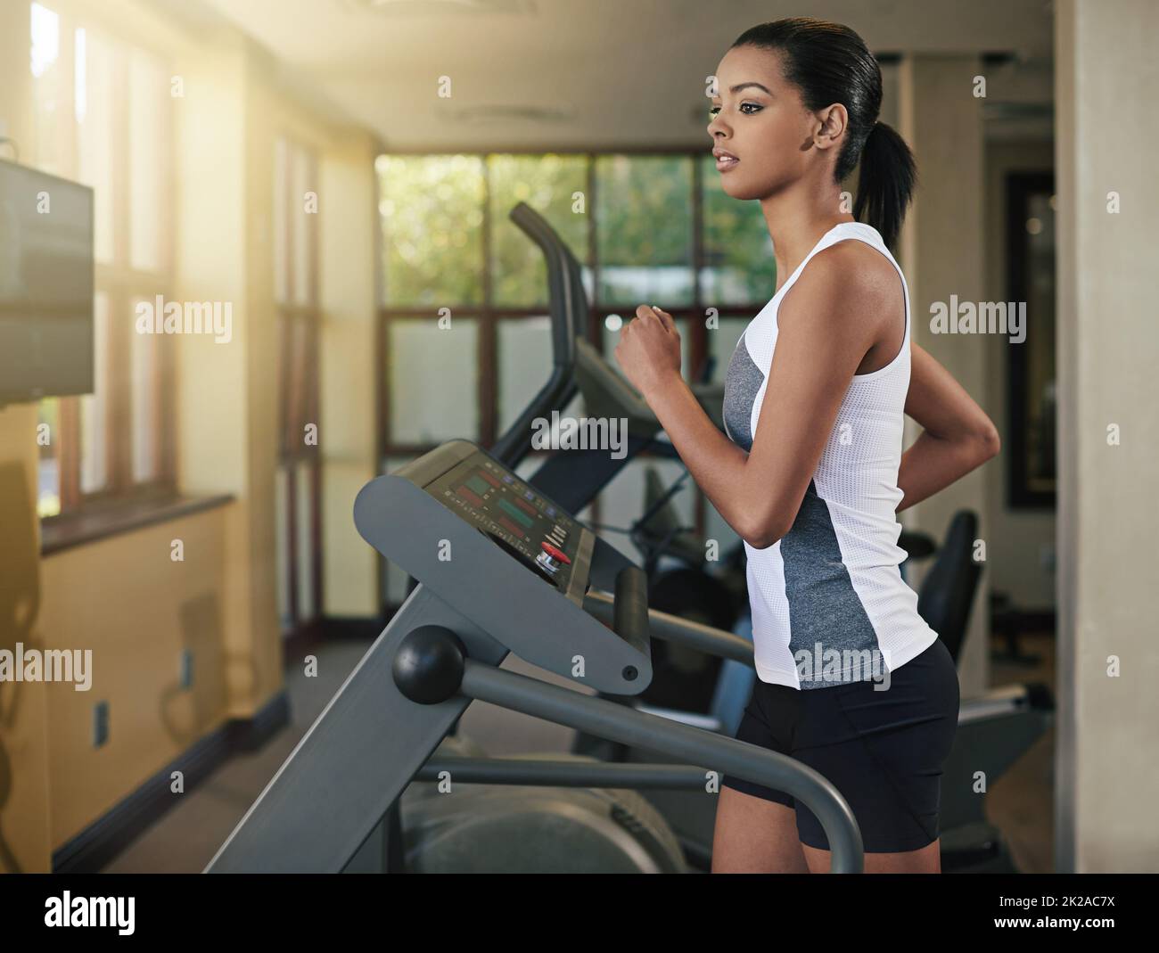 Woman sweating gym hi-res stock photography and images - Alamy
