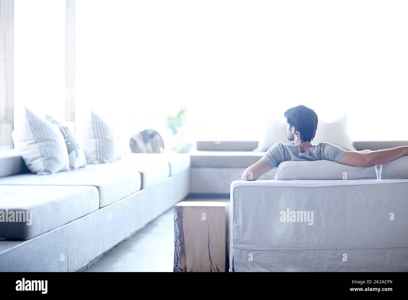 Back view sitting room hi-res stock photography and images - Alamy