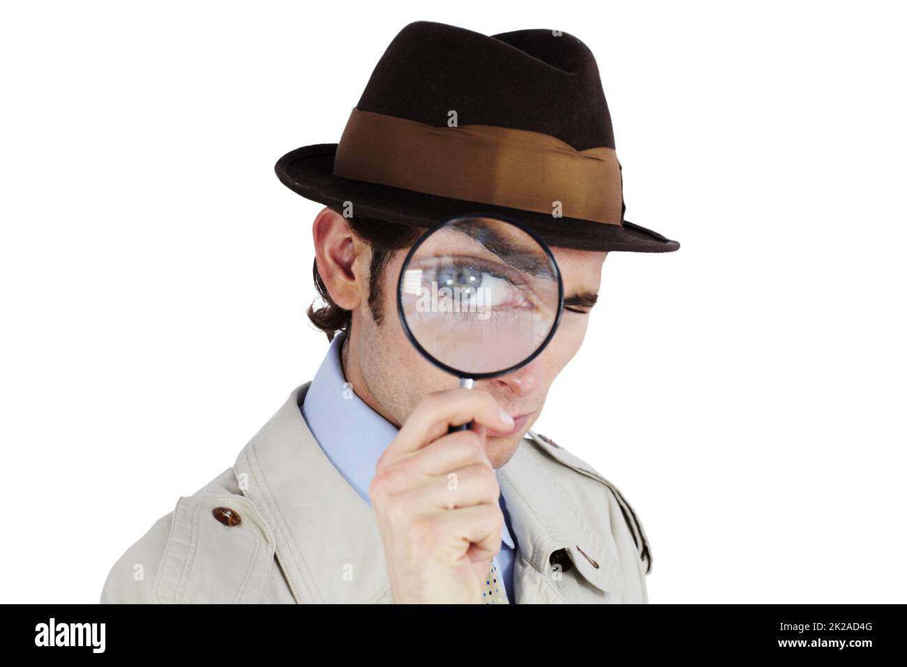 Detective looking clues magnifying glass hi-res stock photography and ... Detective looking clues magnifying glass hi-res stock photography and ...