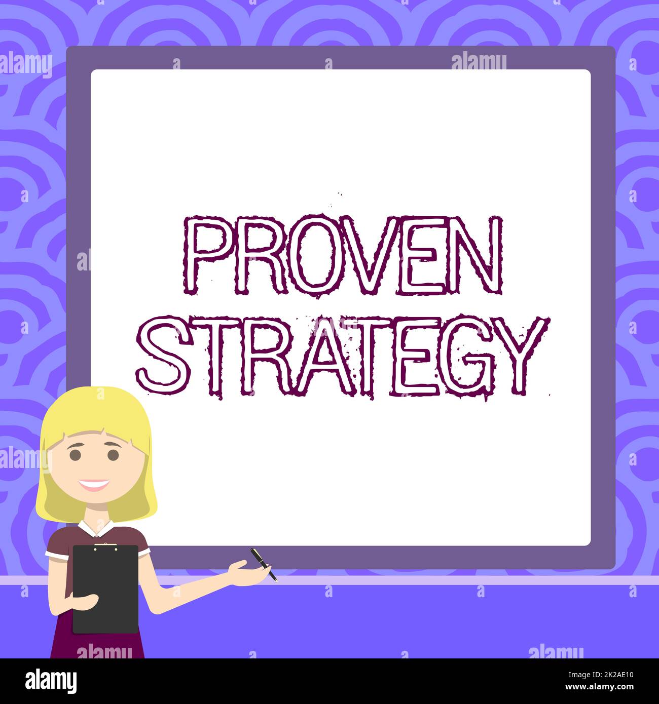 Conceptual caption Proven Strategy. Business concept Confirmed approach ...