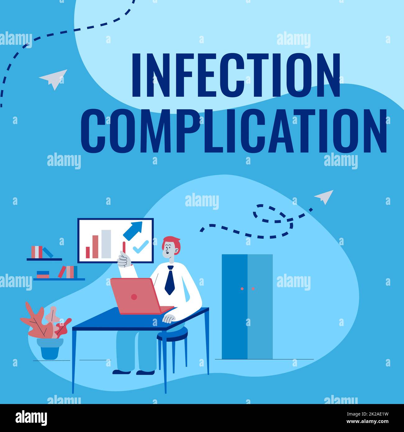 Text sign showing Infection Complication. Business approach unwanted ...