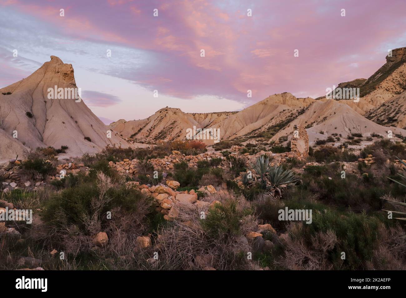 Travel Nature Badlands in Europe Spain Andalusia Stock Photo - Alamy