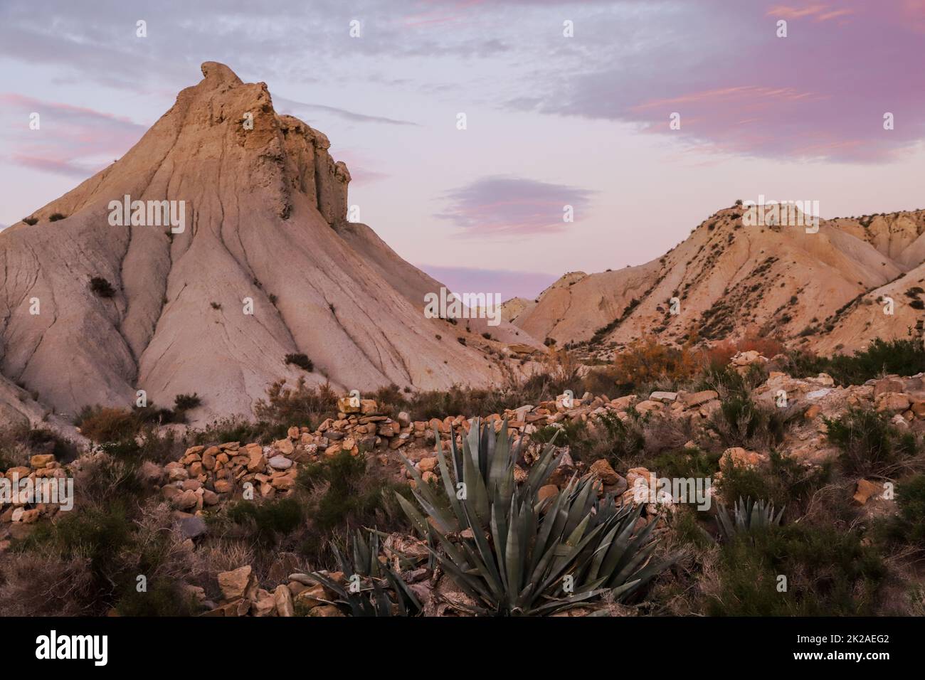 Travel Nature Badlands in Europe Spain Andalusia Stock Photo - Alamy