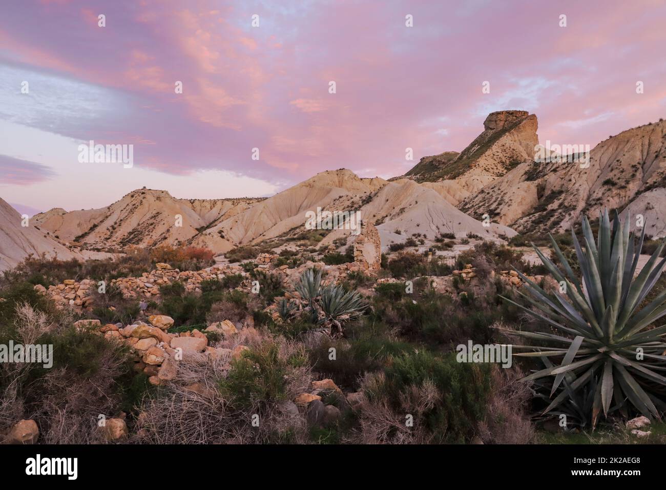 Travel Nature Badlands in Europe Spain Andalusia Stock Photo - Alamy
