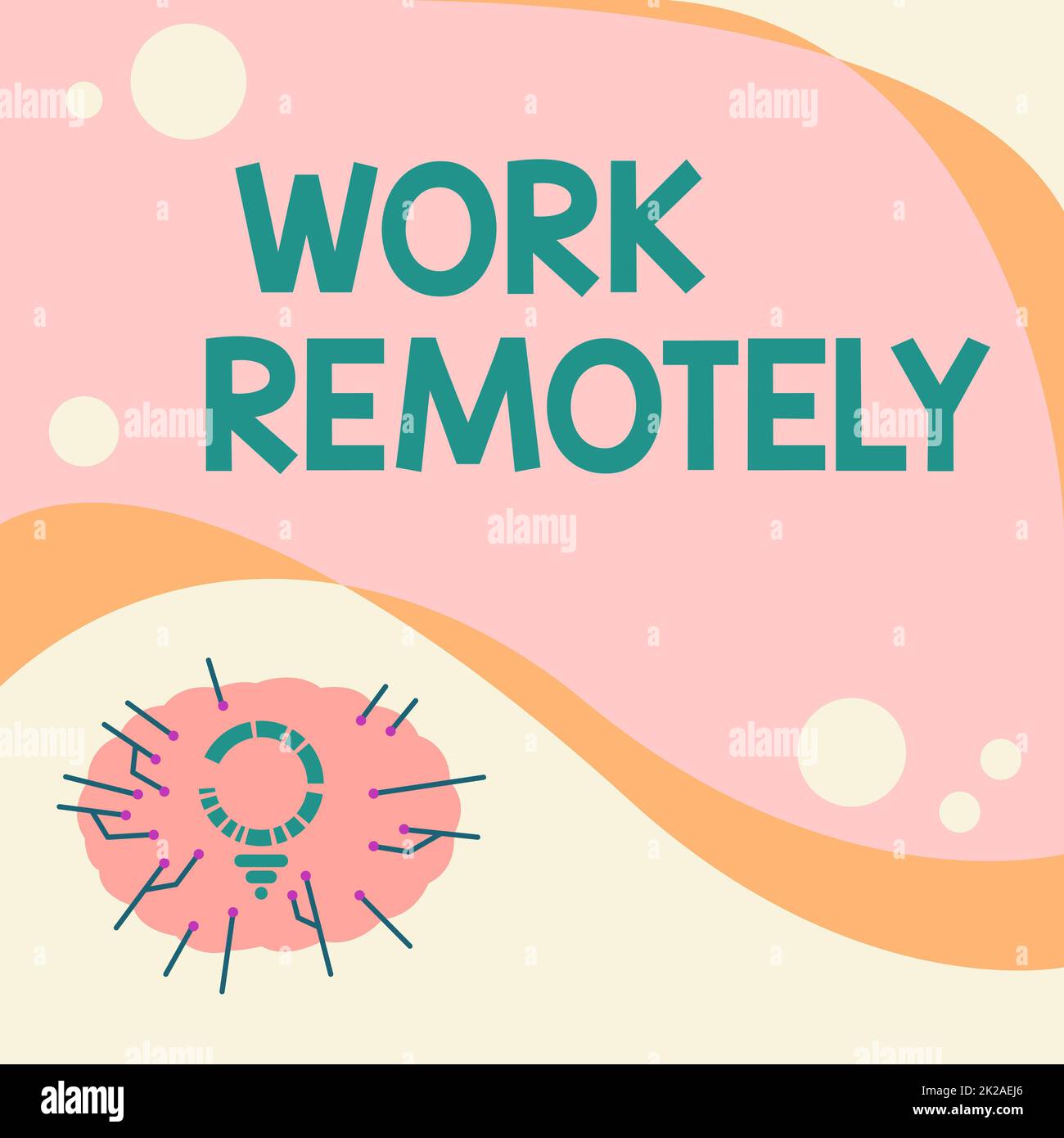 Writing displaying text Work Remotely. Conceptual photo fresh working ...