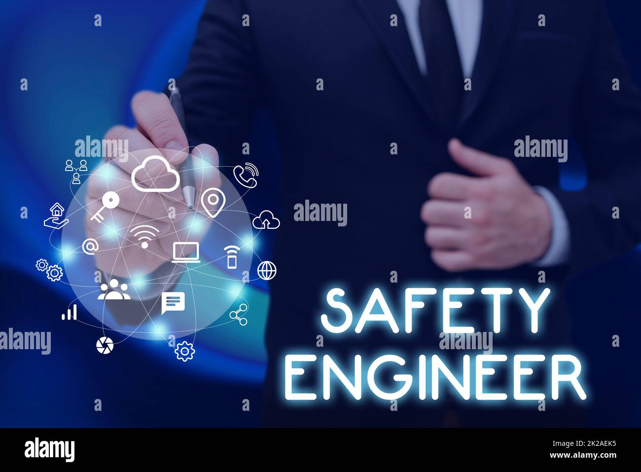 Text showing inspiration Safety Engineer. Internet Concept person who ...