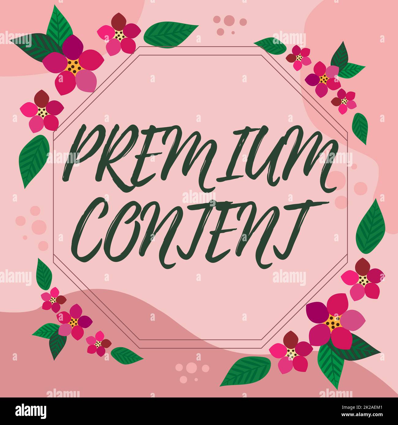 Conceptual caption Premium Content. Internet Concept higher quality or ...