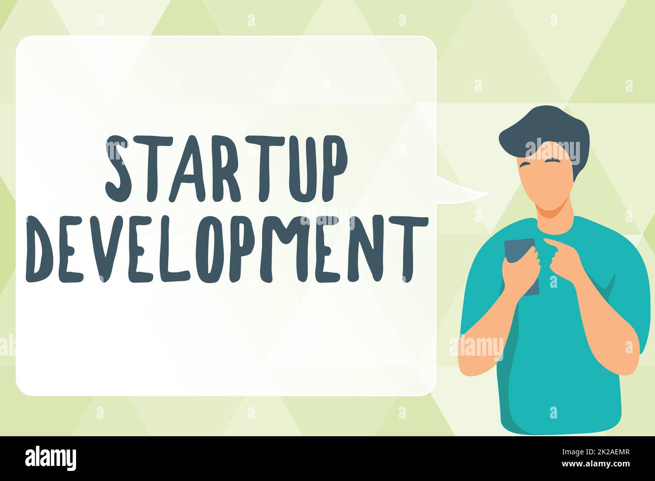 Text sign showing Startup Development. Business idea developing idea ...