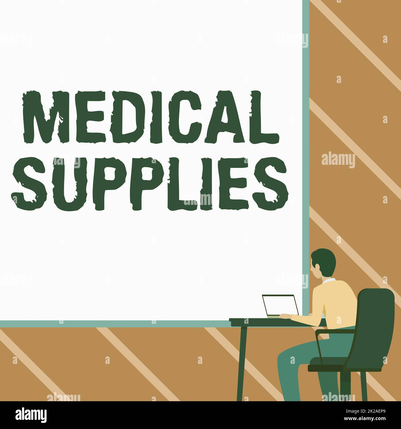 Handwriting text Medical Supplies. Concept meaning Items necessary for ...