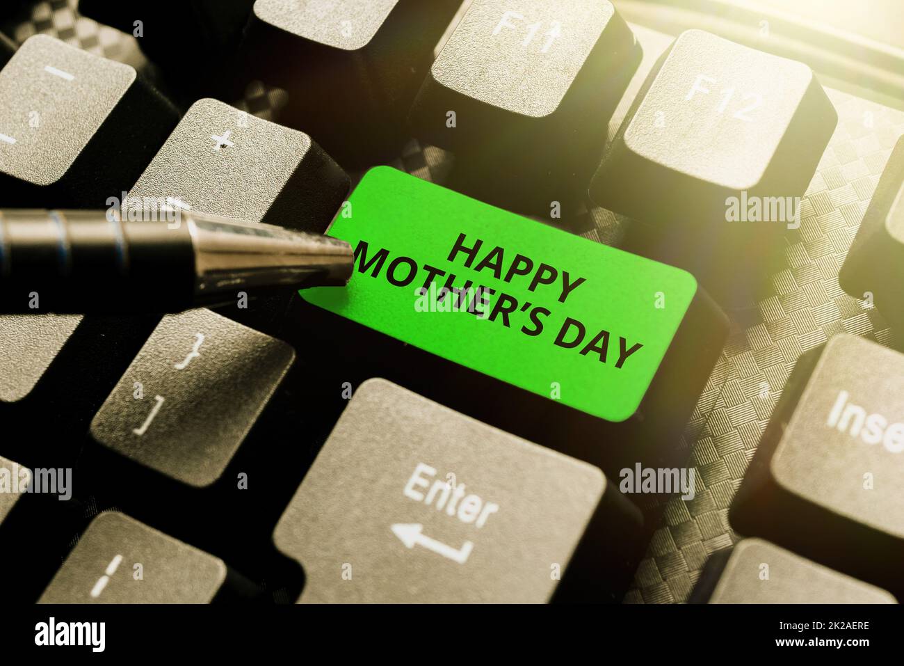 Sign displaying Happy Mothers Day. Word for celebrated in honor of the ...