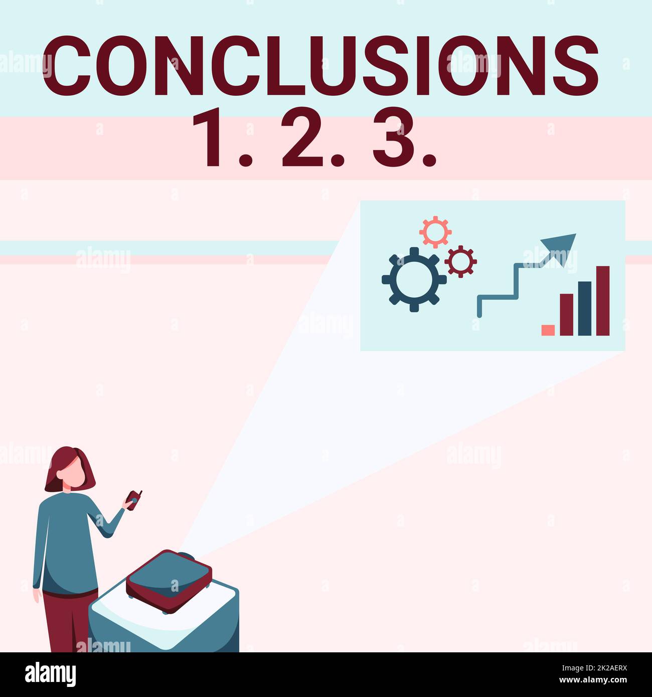 Text showing inspiration Conclusions 1. 2. 3.. Business approach Lists ...