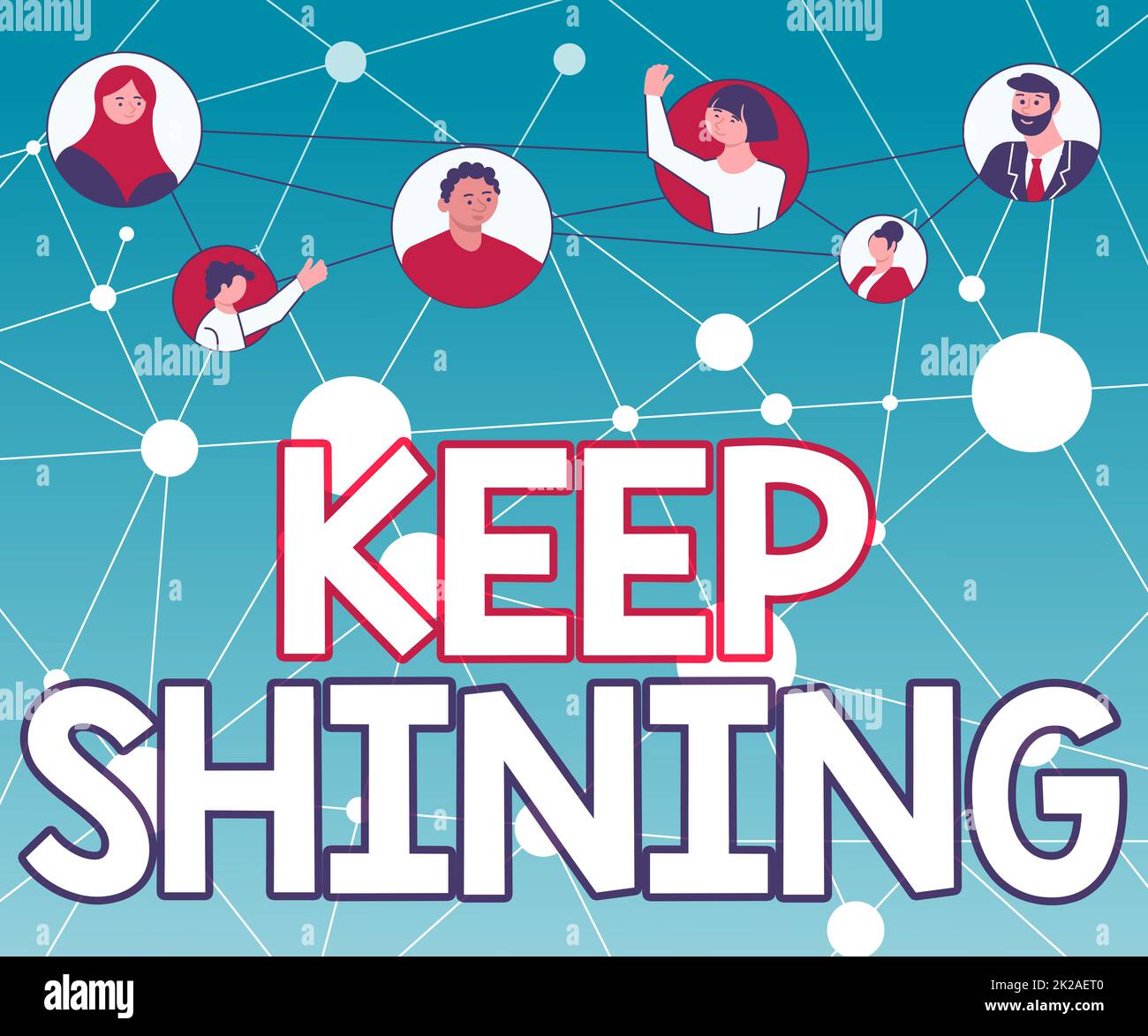 Text sign showing Keep Shining. Business concept being a good ...