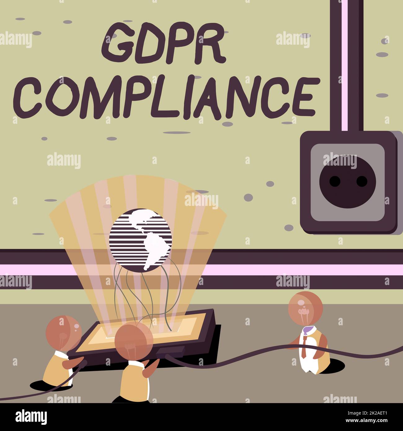 Hand writing sign Gdpr Compliance. Business concept protection and ...