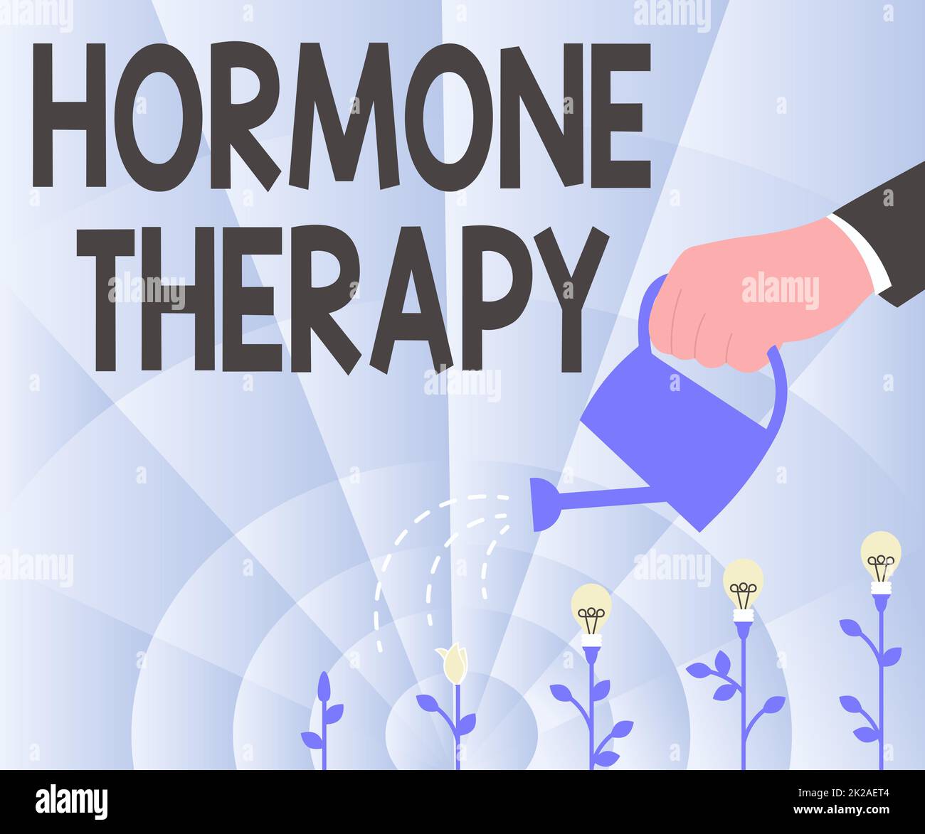 Hand writing sign Hormone Therapy. Business overview use of hormones in ...