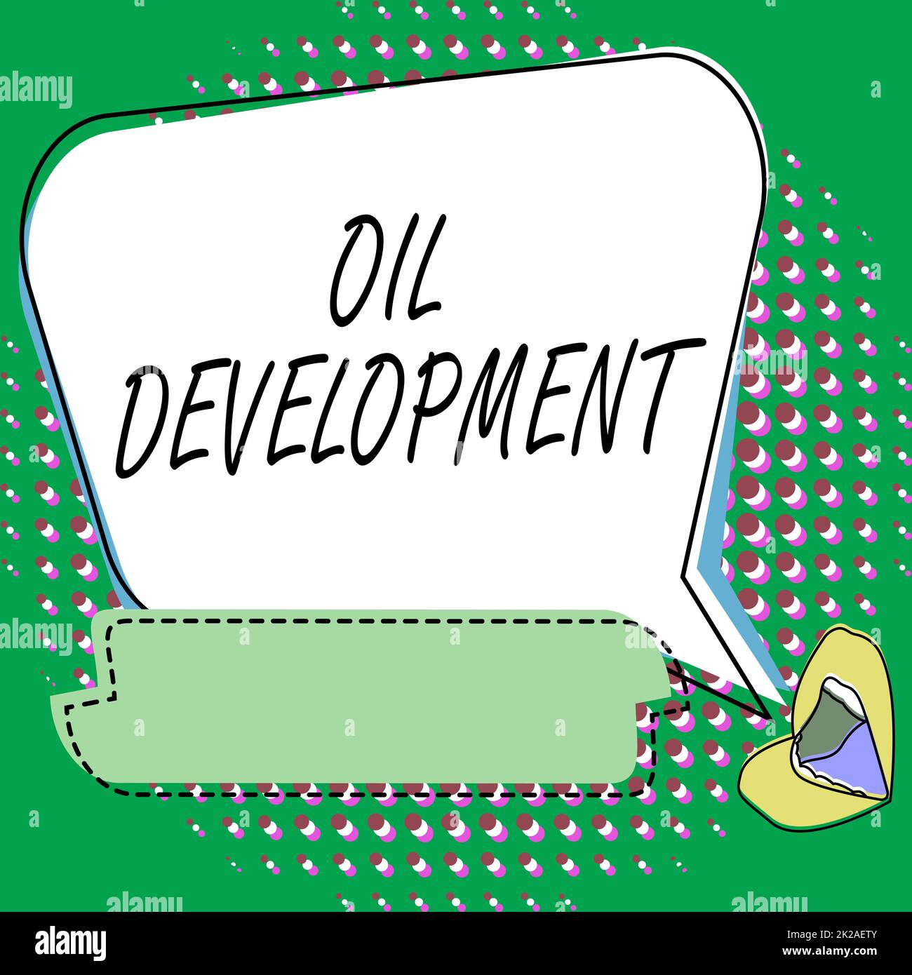 Conceptual Display Oil Development Business Overview Act Or Process Of