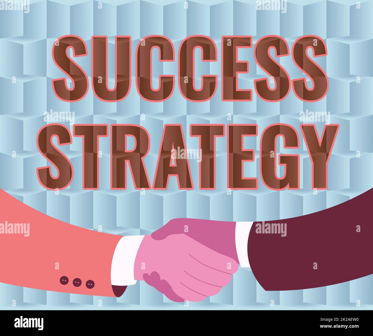 Handwriting text Success Strategy. Business approach provides guidance ...