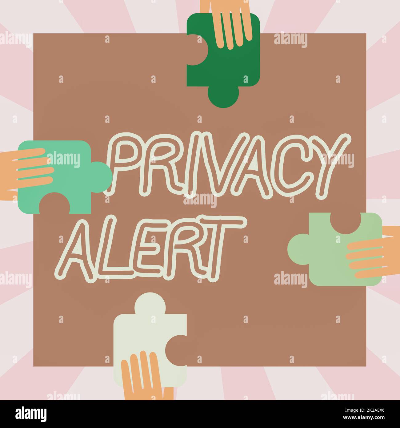 Handwriting text Privacy Alert. Word Written on warns the user from the ...