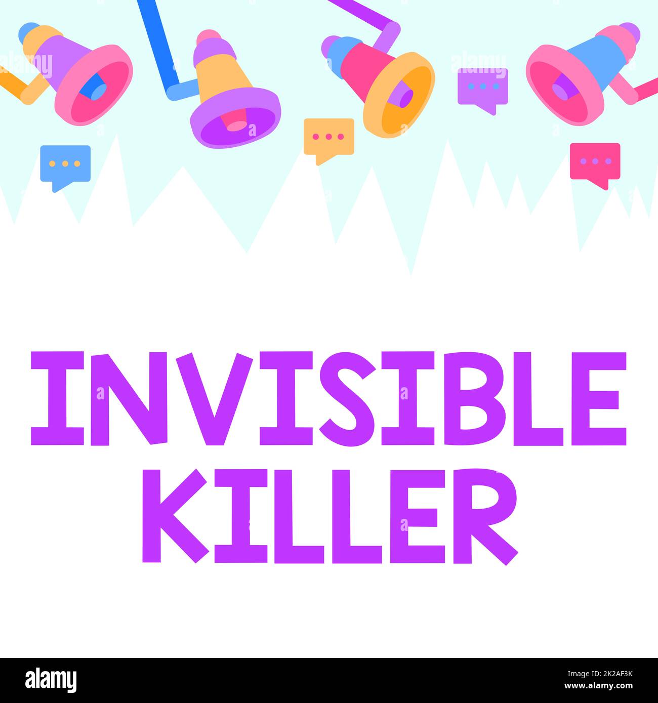 Conceptual display Invisible Killer. Business approach presence into ...