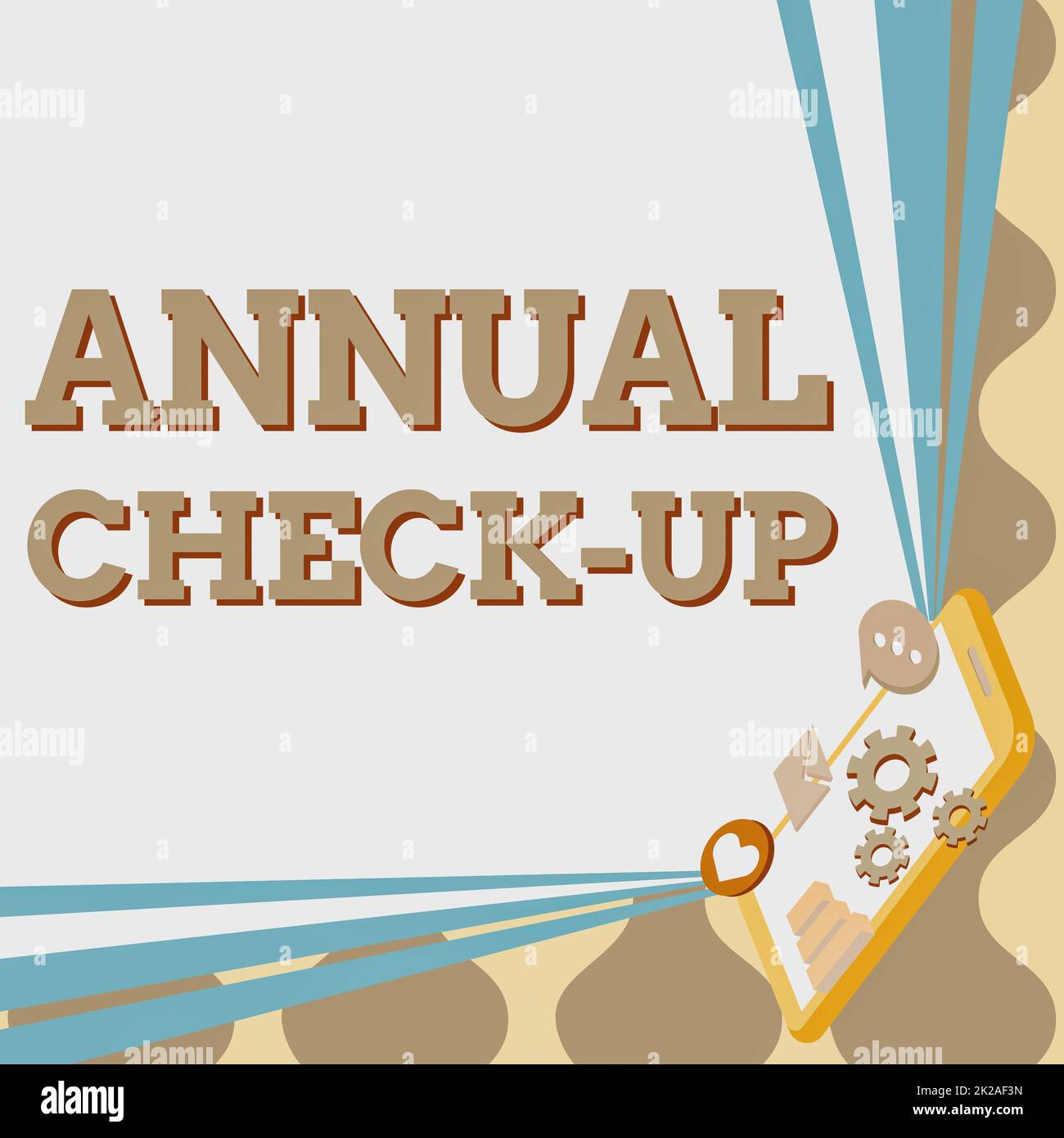 Inspiration showing sign Annual Check Up. Business concept Yearly ...