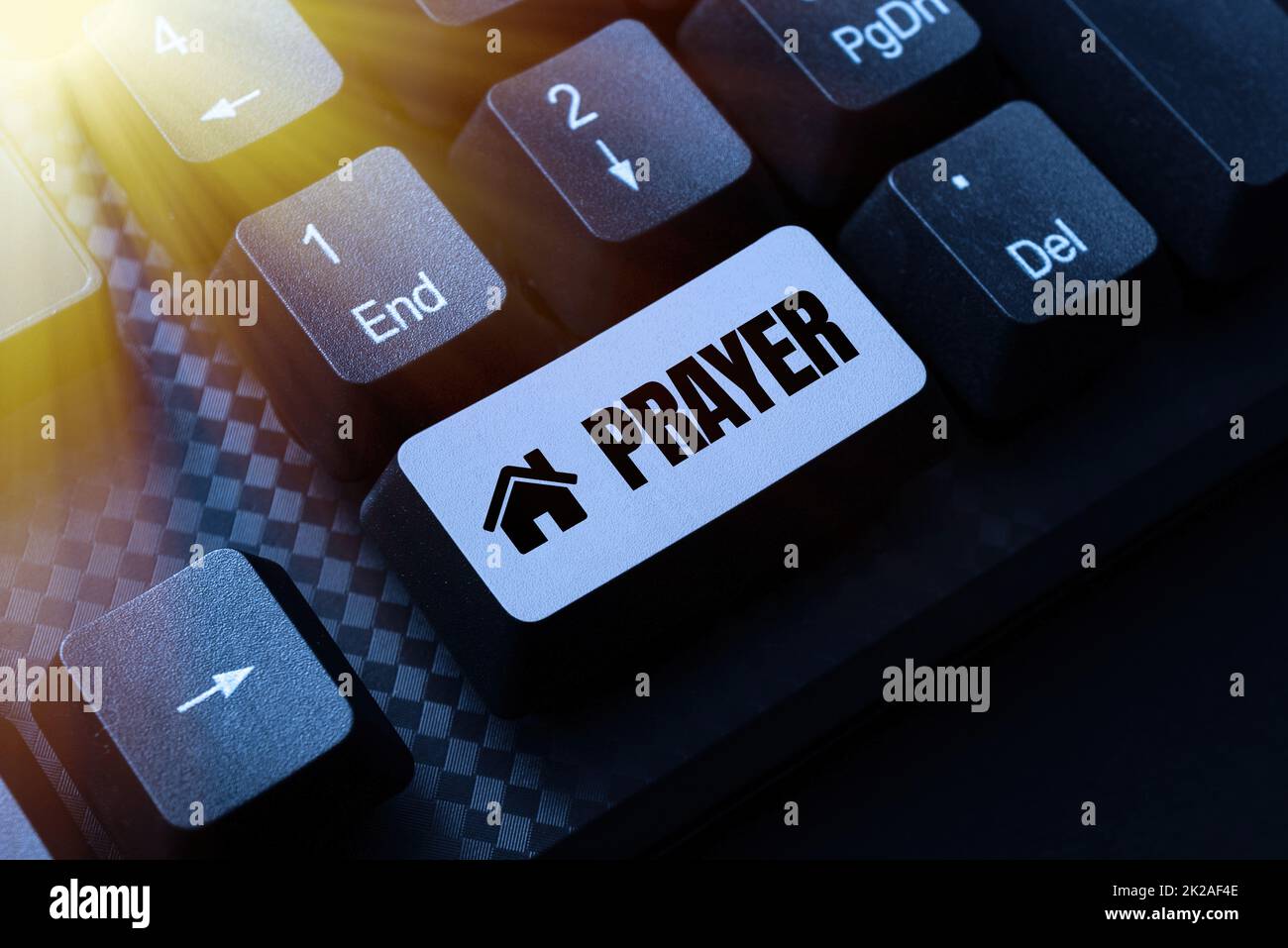 Handwriting text Prayer. Concept meaning solemn request for help or ...