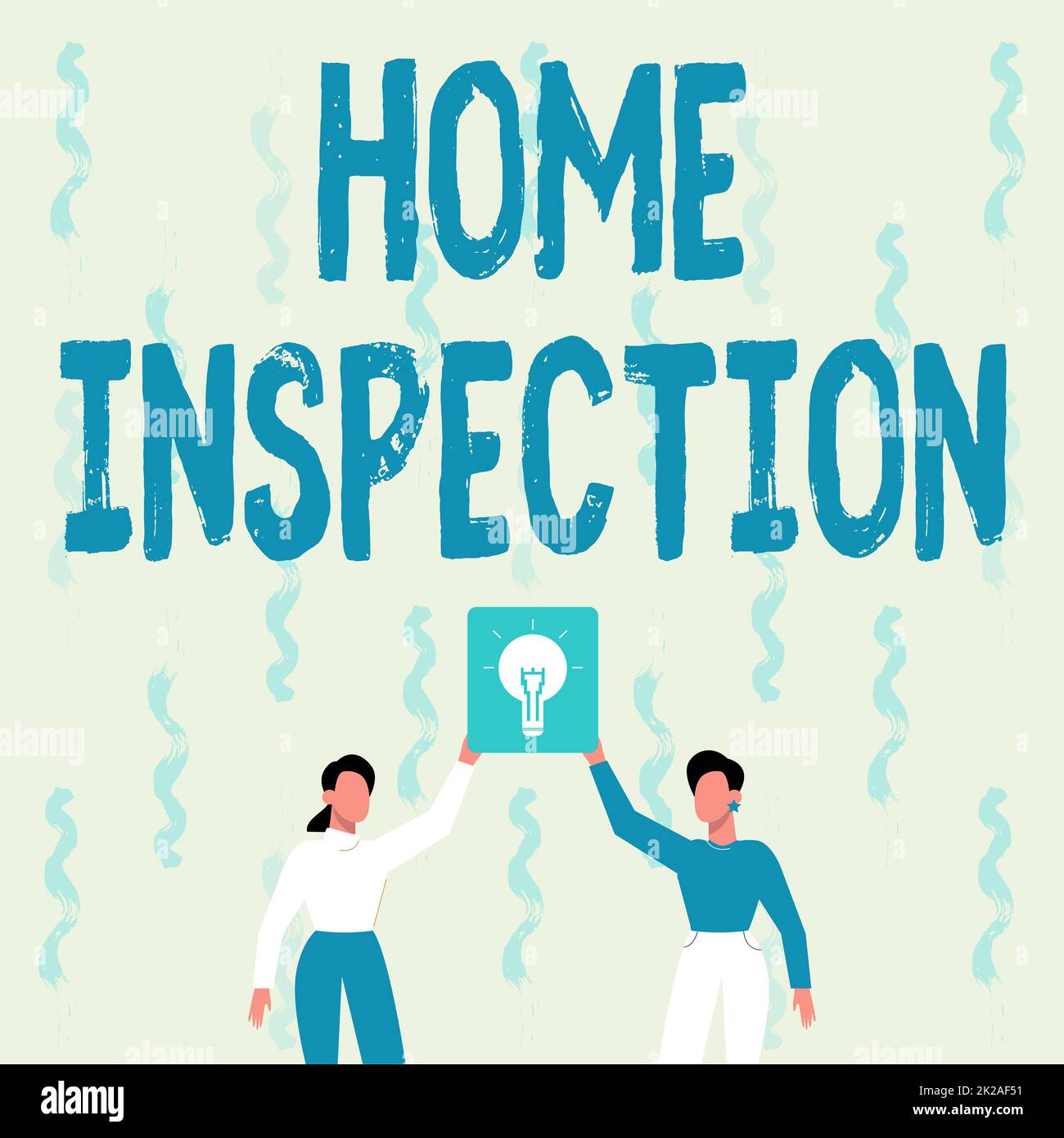 Sign displaying Home Inspection. Word Written on Examination of the ...