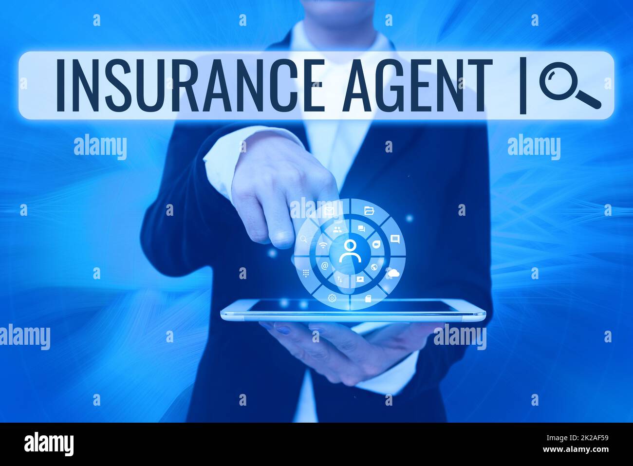 Conceptual display Insurance Agent. Conceptual photo person who works ...