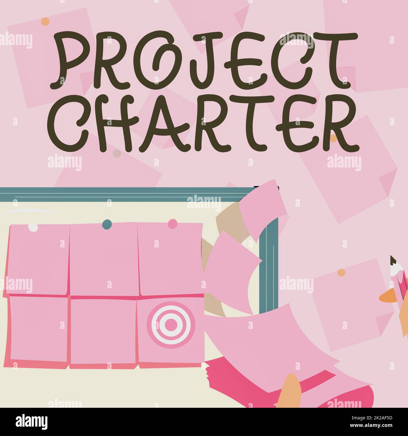 Writing displaying text Project Charter. Business concept typically ...