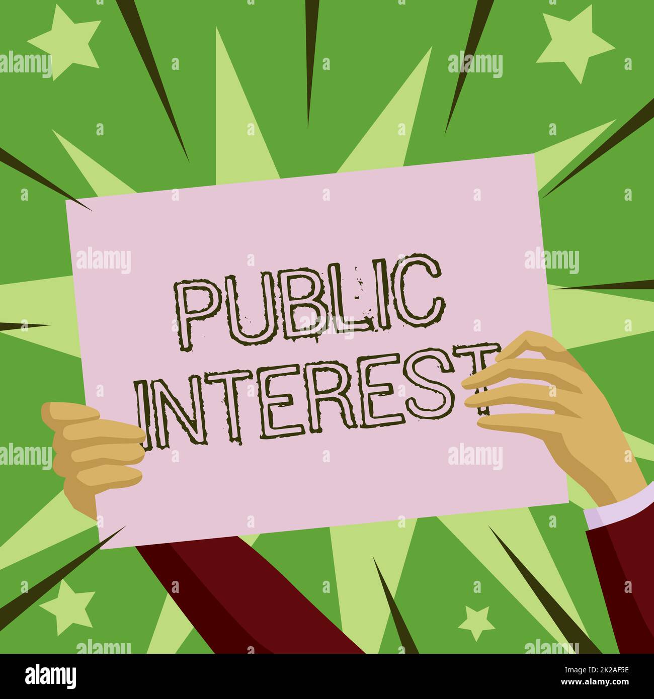 Text caption presenting Public Interest. Conceptual photo the welfare ...