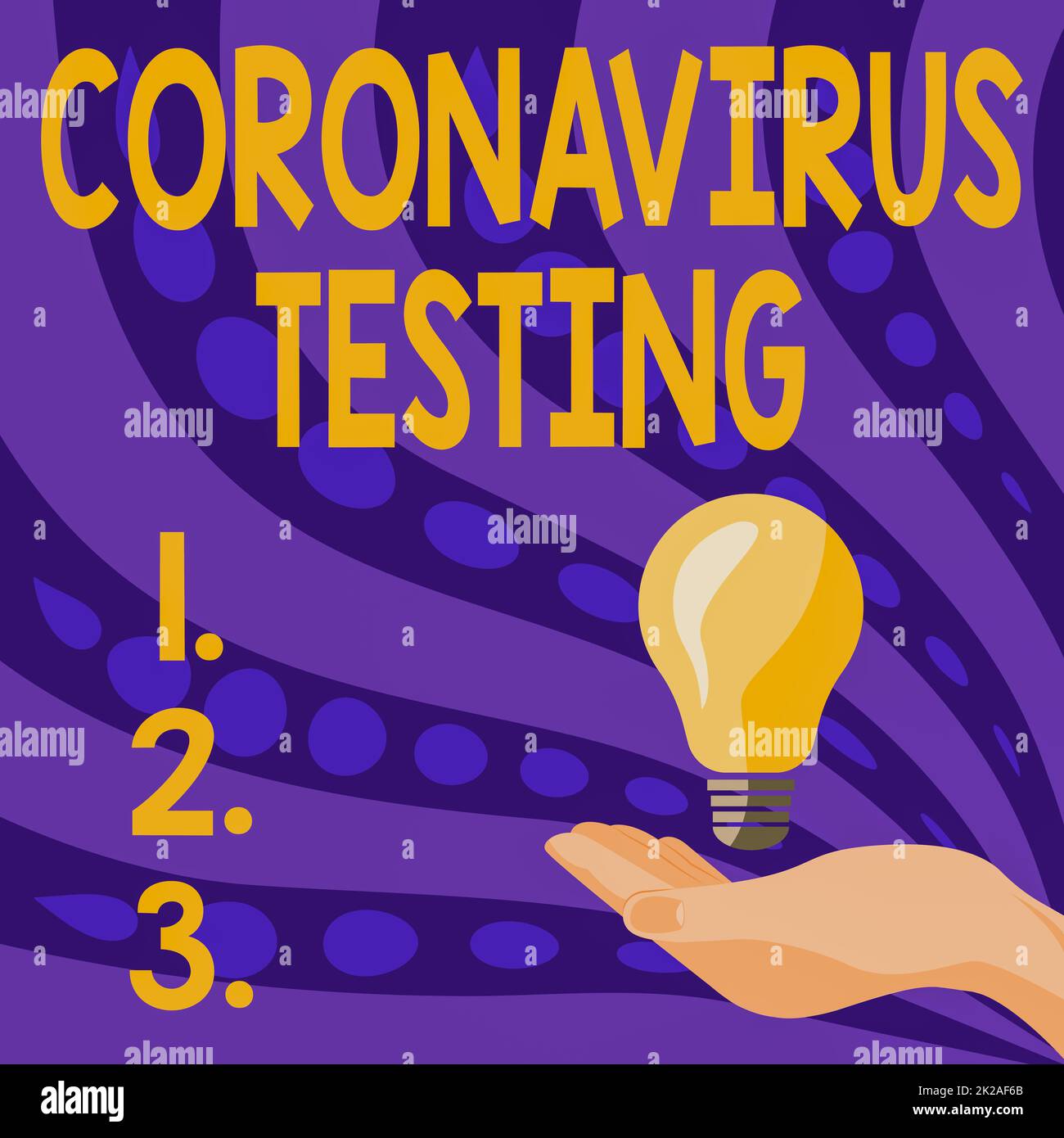 Sign displaying Coronavirus Testing. Business idea Collection of ...