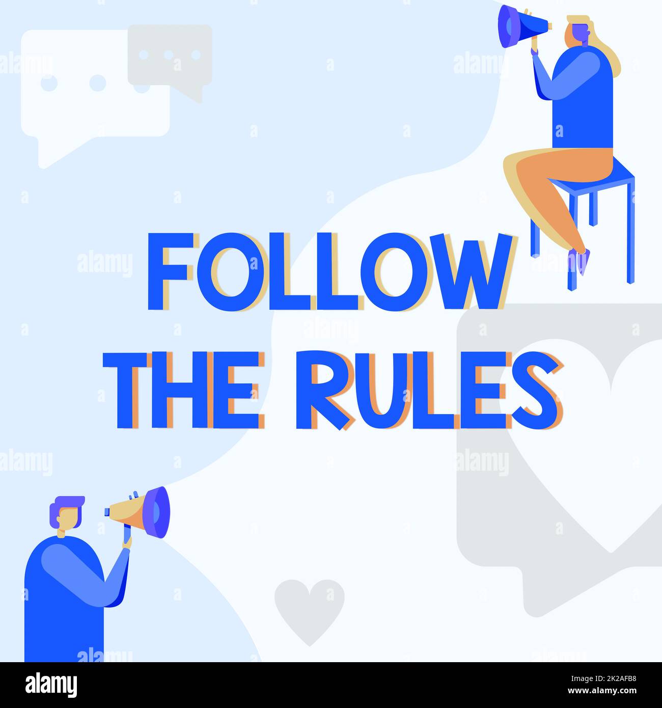 Sign displaying Follow The Rules. Business showcase order someone stick ...