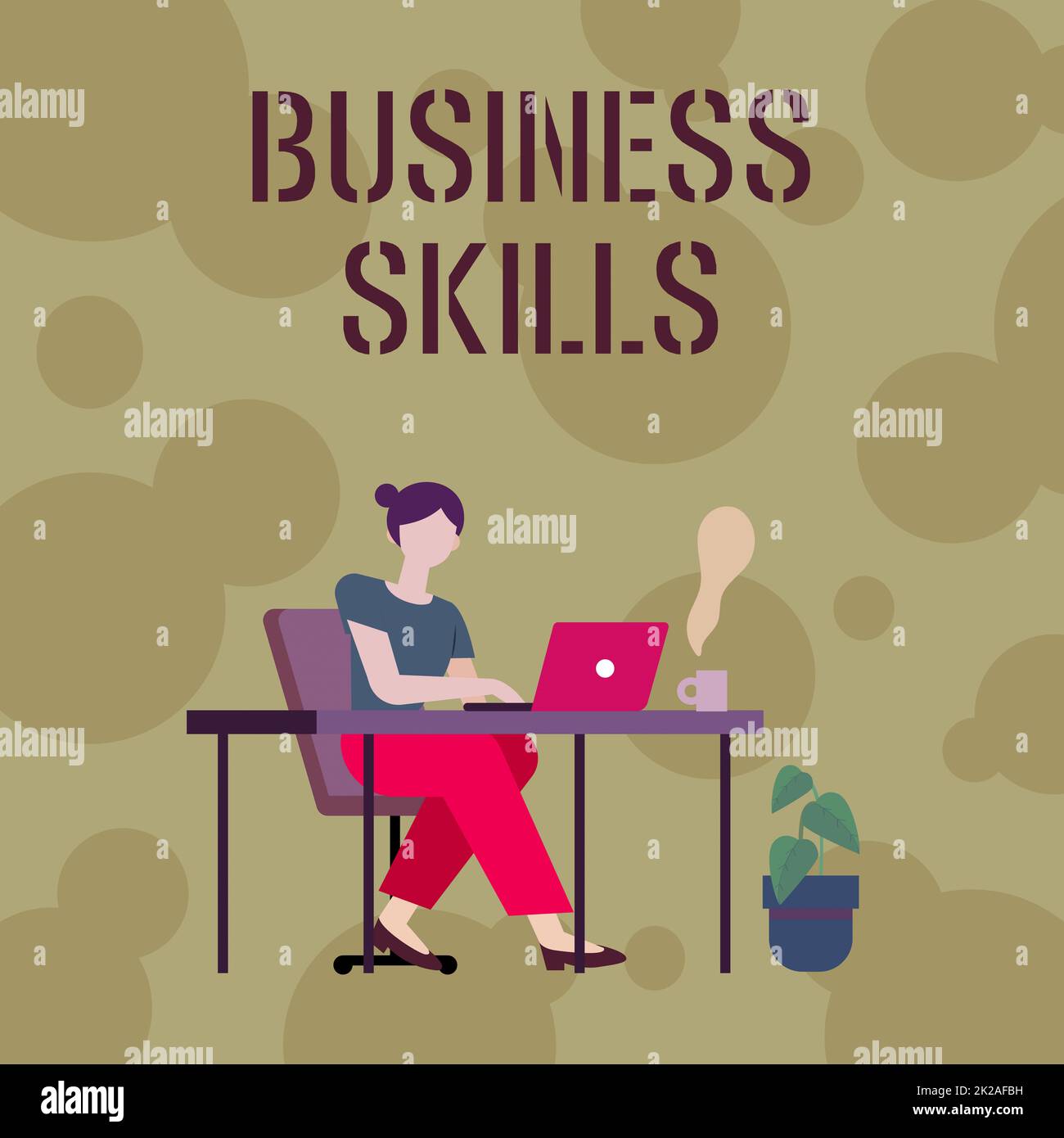 Text showing inspiration Business Skills. Business overview An ability ...
