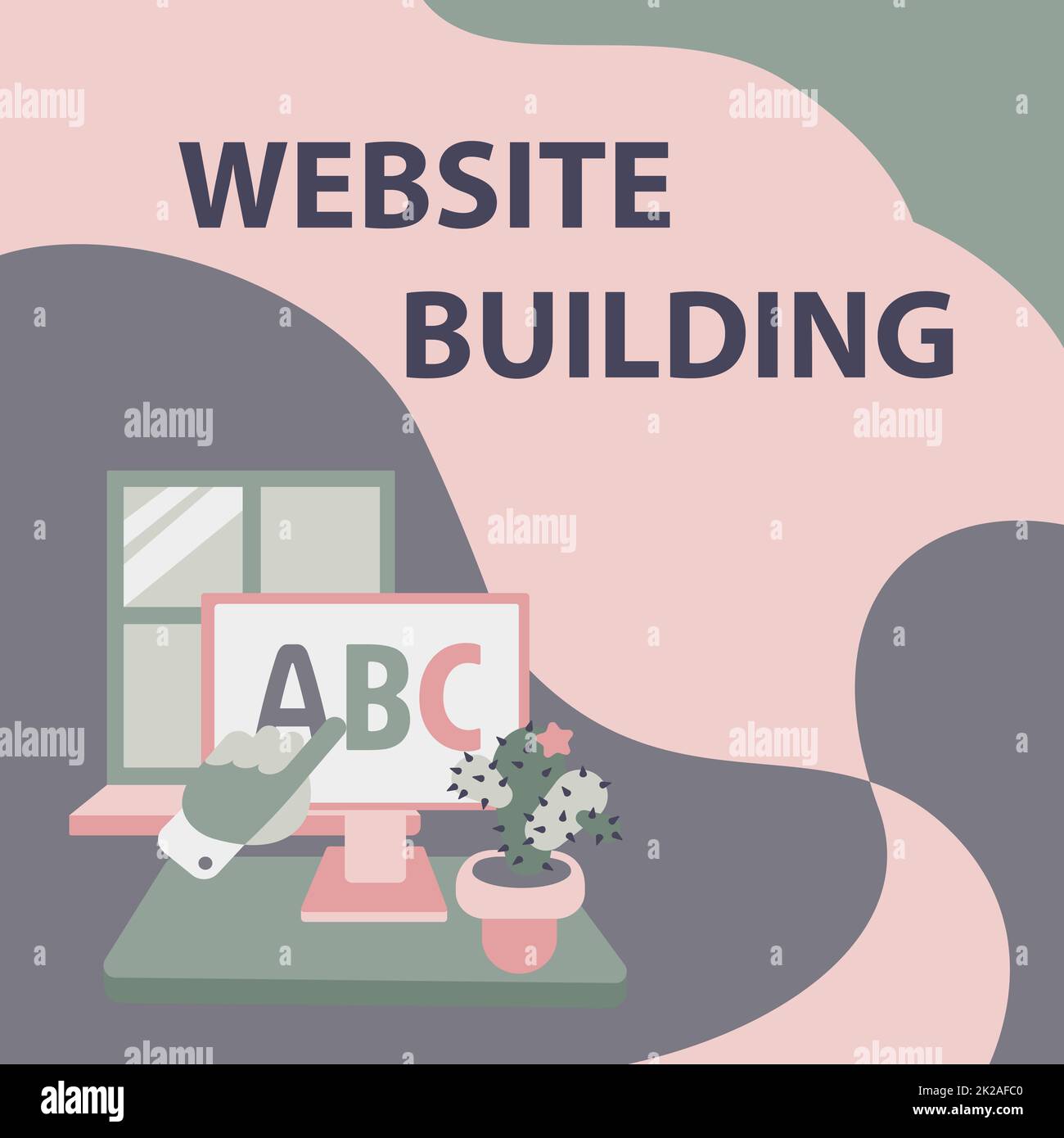 Hand writing sign Website Building. Conceptual photo Website Building ...