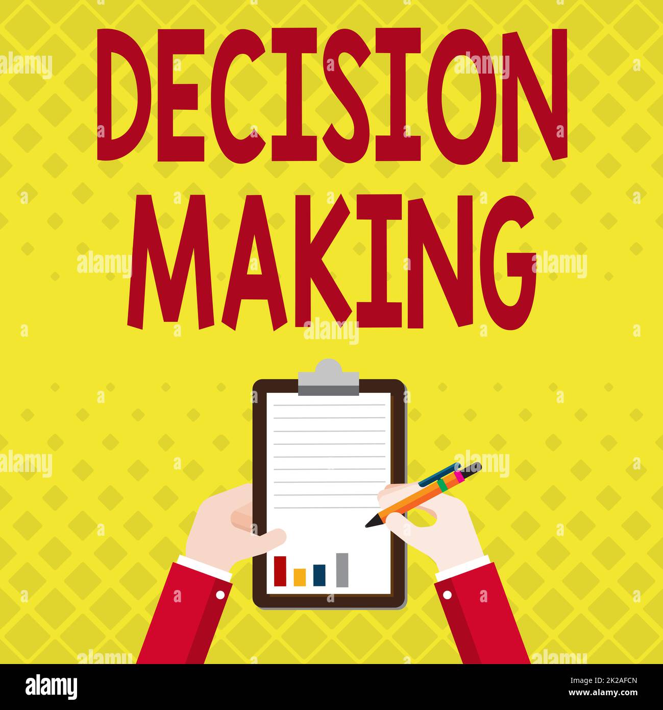 Sign displaying Decision Making. Conceptual photo The act of deciding ...