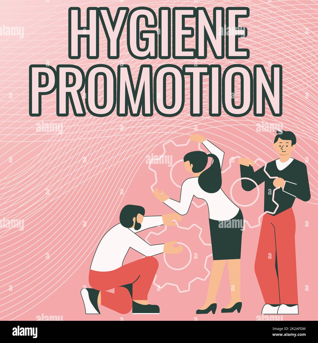Text caption presenting Hygiene Promotion. Conceptual photo systematic ...