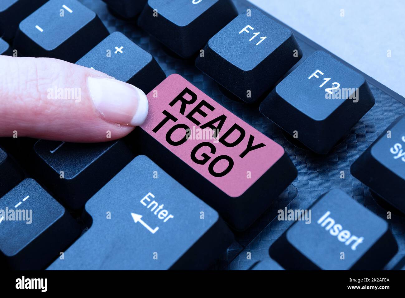 Writing displaying text Ready To Go. Business showcase Are you prepared ...