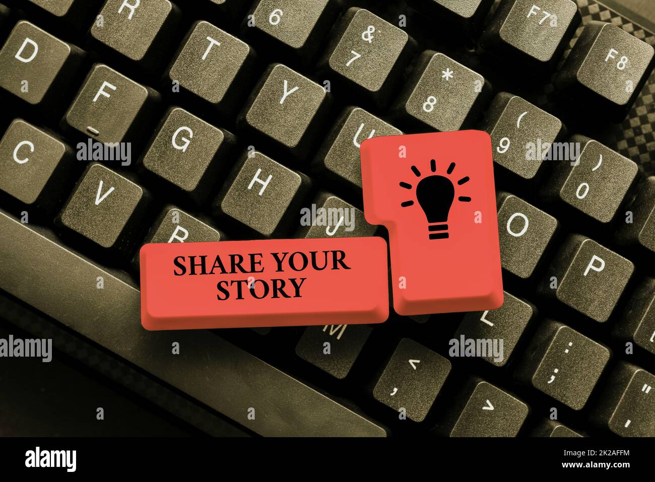 Hand writing sign Share Your Story. Business idea asking someone to ...