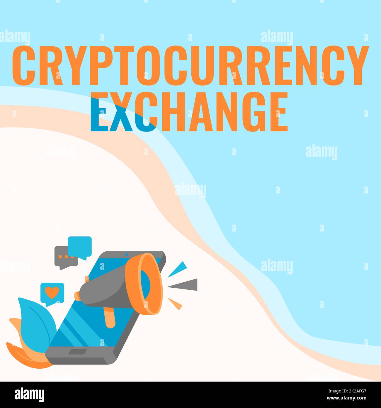Conceptual display Crypto Currency Exchange. Word Written on Trading of ...