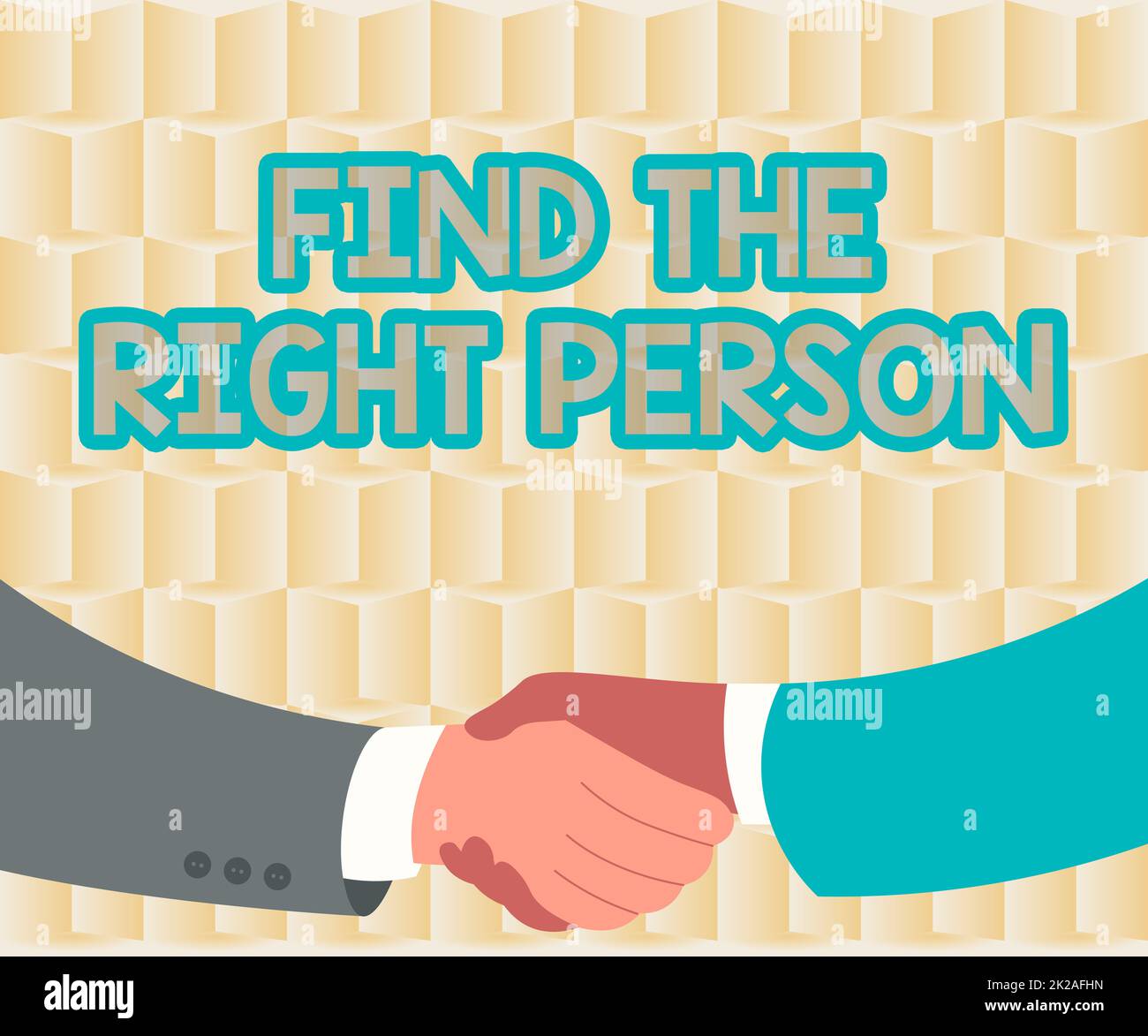 Hand writing sign Find The Right person. Business approach choosing ...