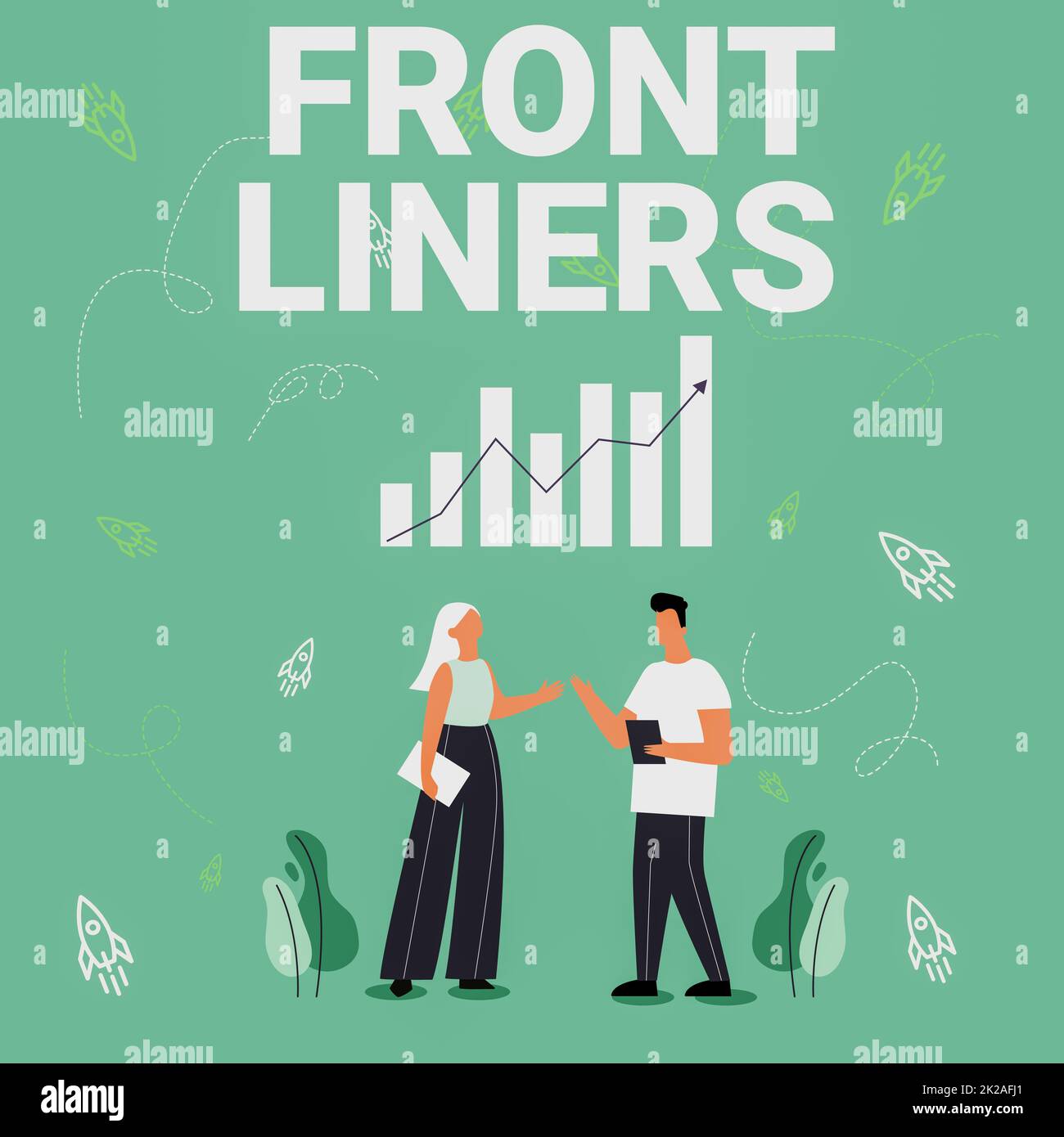 Inspiration showing sign Frontliners. Business idea most important or ...