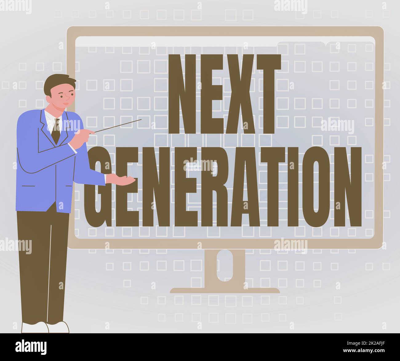 Handwriting text Next Generation. Business showcase product that has ...