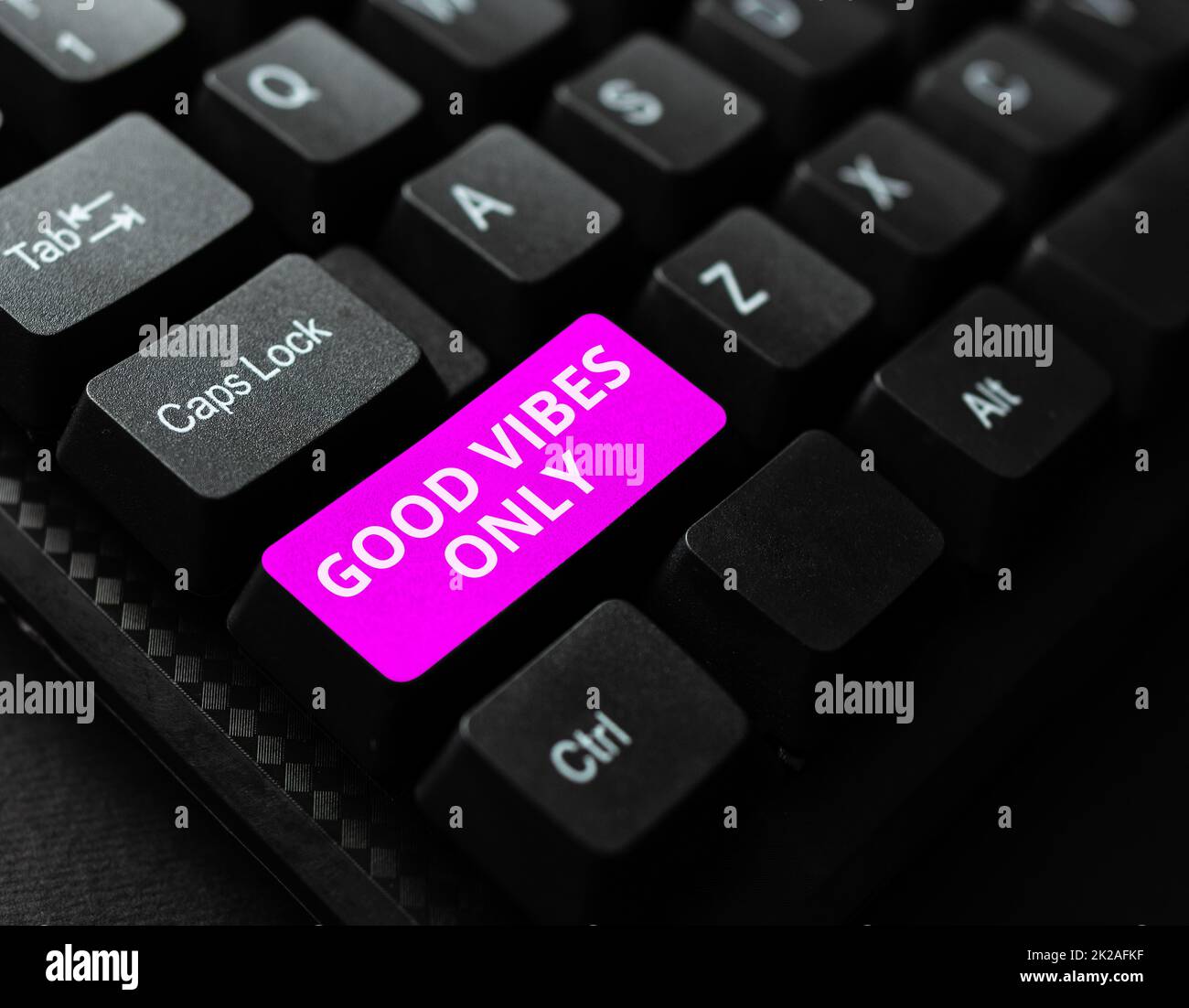 Sign displaying Good Vibes Only. Internet Concept a positive way of ...