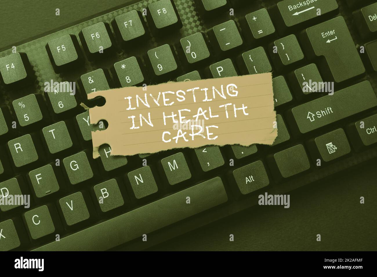 Text showing inspiration Investing In Health Care. Concept meaning put ...